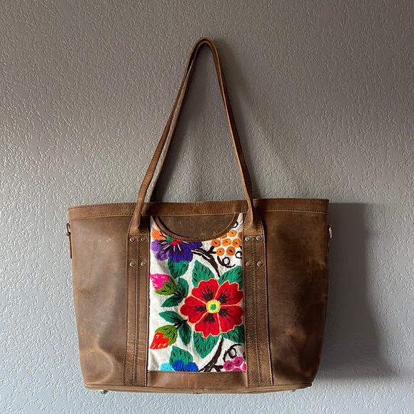 Daja Designs | Bags | Handmade Daja Designs Sophia Tote Bag Embroidered ...